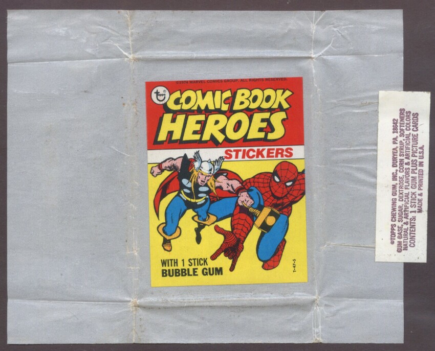 Topps Comic Book Heroes Stickers